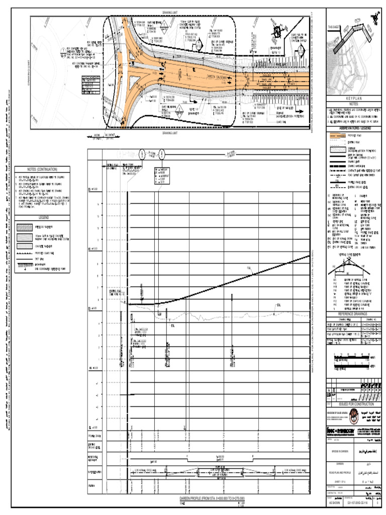 Dareen Road Plan and Profile Sheet 1 | PDF