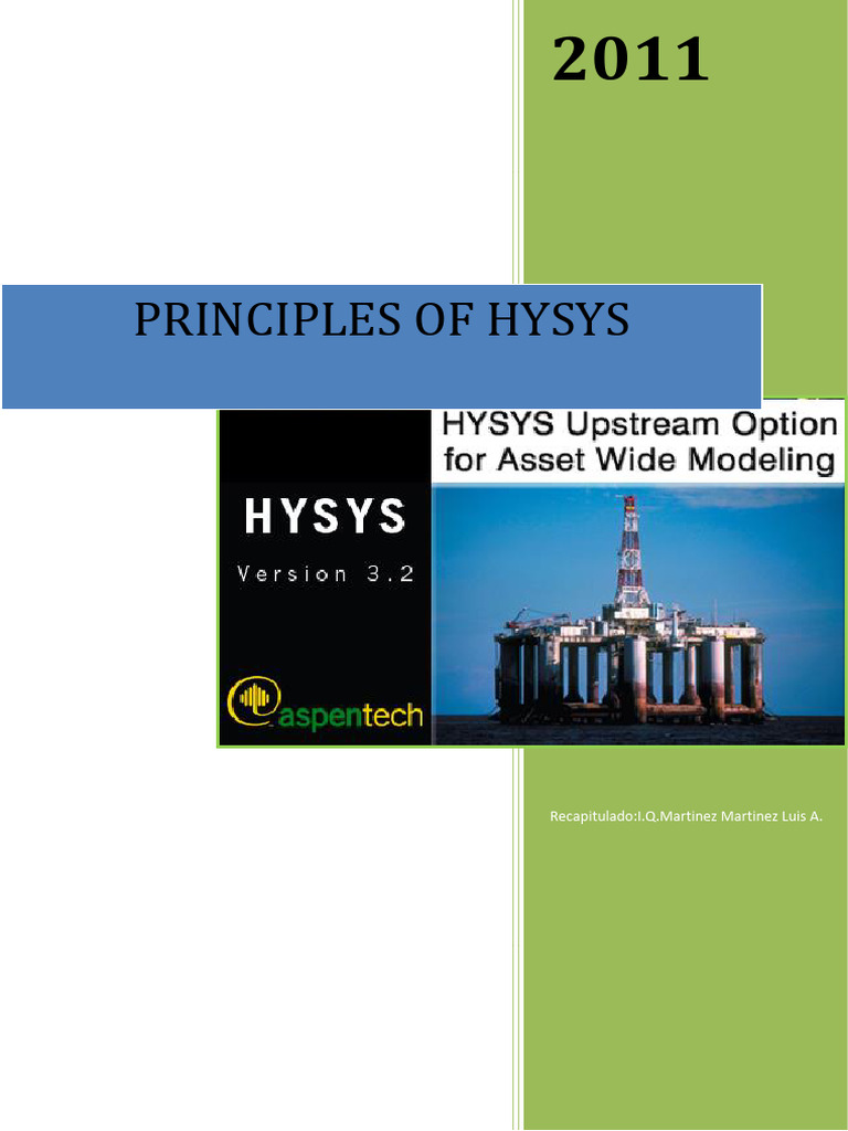 Manual de Operacion de Hysys | PDF