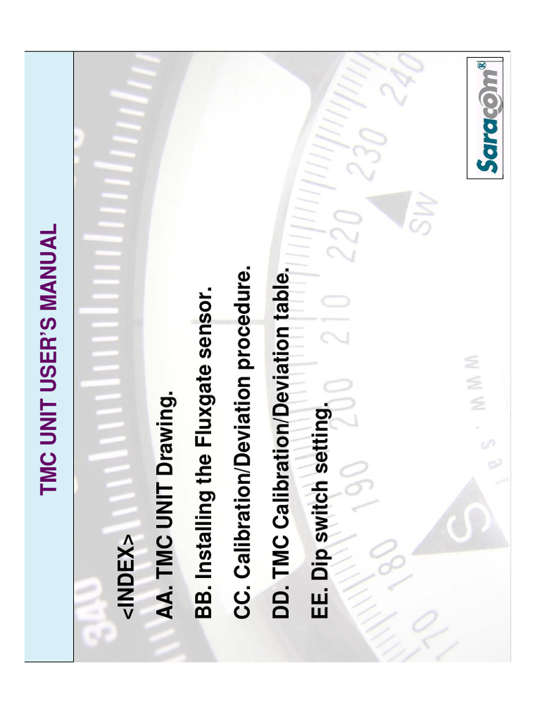 Saracom TMC Manual | PDF | Magnetometer | Computing