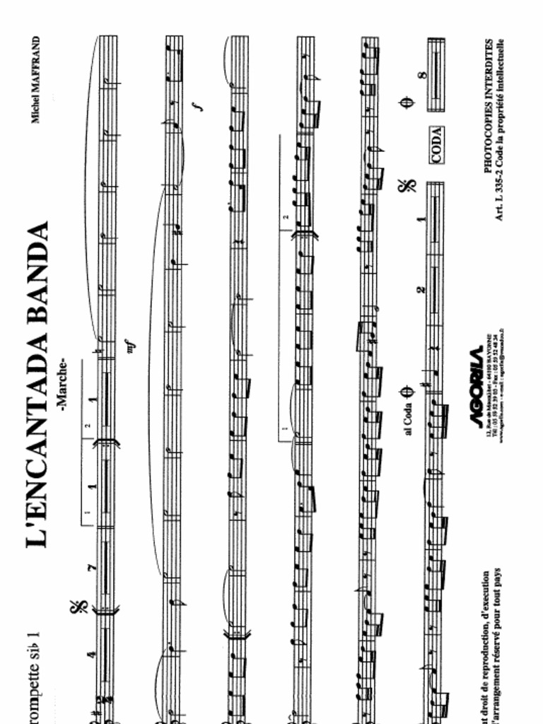L - Encantada Banda - 08 - Trompette 1 | PDF