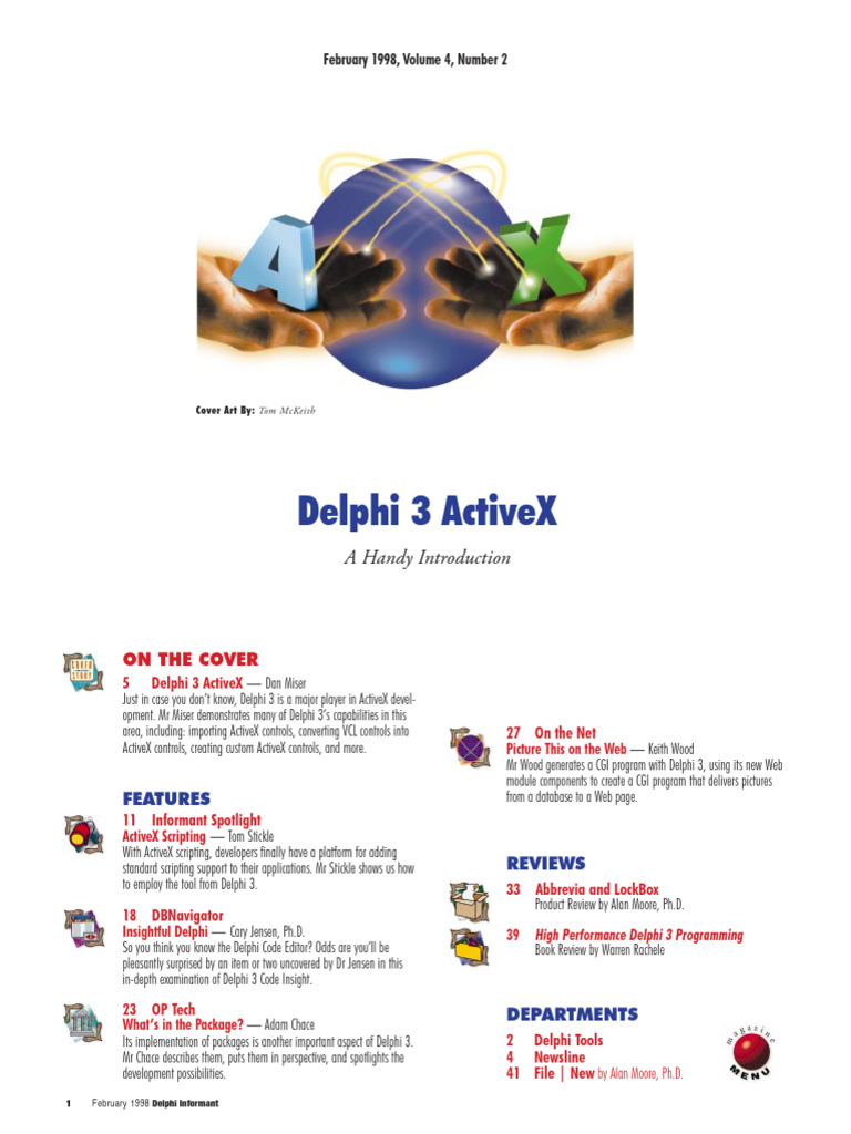 Delphi 3 Activex: A Handy Introduction | PDF | Component Object Model | Microsoft Windows