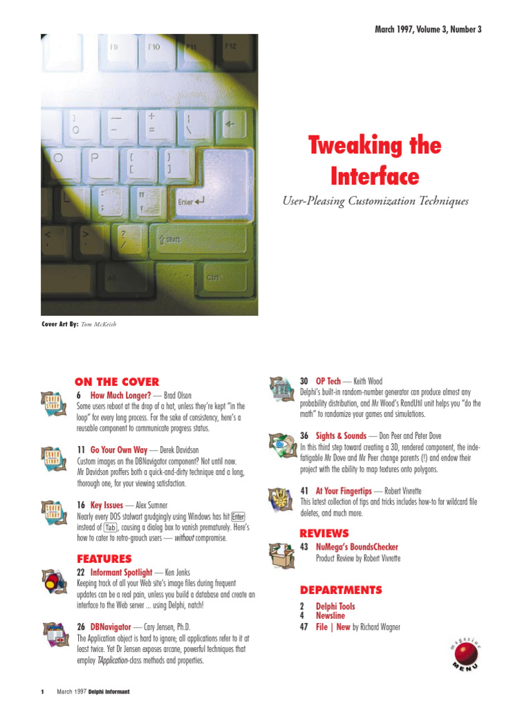 Delphi Informant Magazine 1995 2001 Pdf Ibm Db2 Component Object Model 