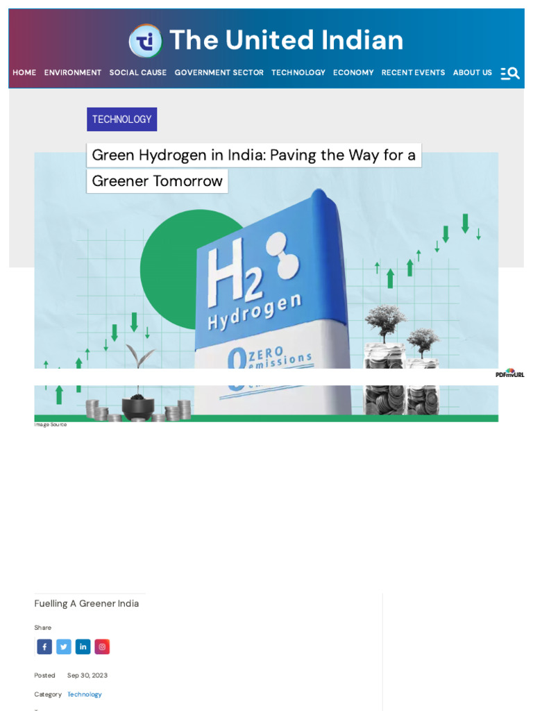 Green Hydrogen in India | PDF