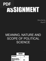 Meaning, Nature, Scope and Importance of Political Science | PDF | Science | Citizenship