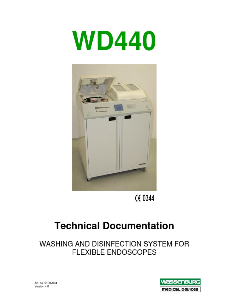 WD440 Endoscope Washer Manual | PDF | Water Heating | Water