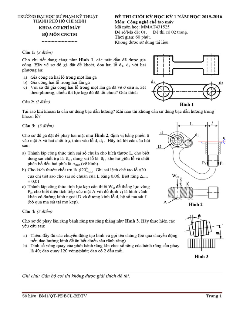 CNCTM hk1 1516 | PDF