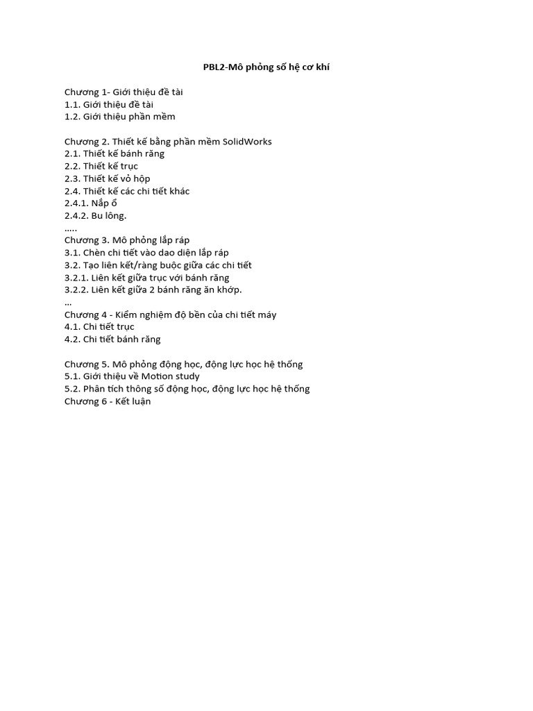 PBL2 Thuyet Minh | PDF