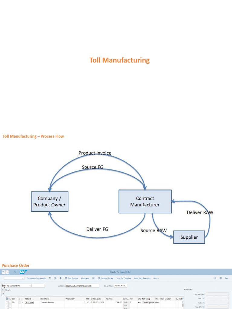 13 Toll Manufacturing | PDF