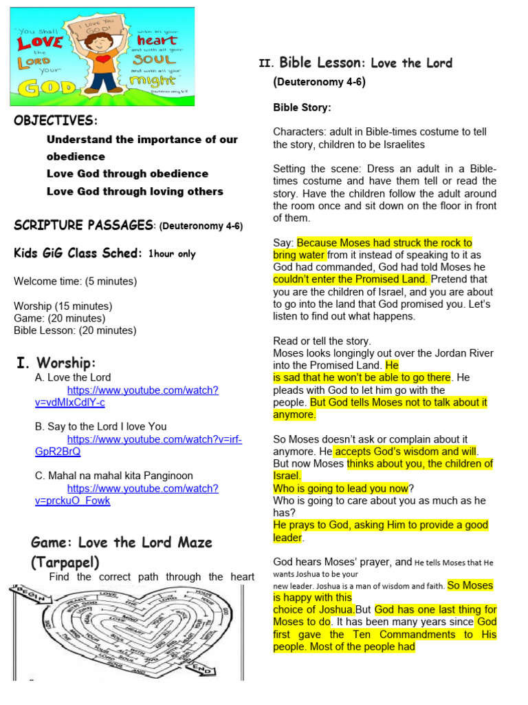 Teaching Kids Obedience to God | PDF