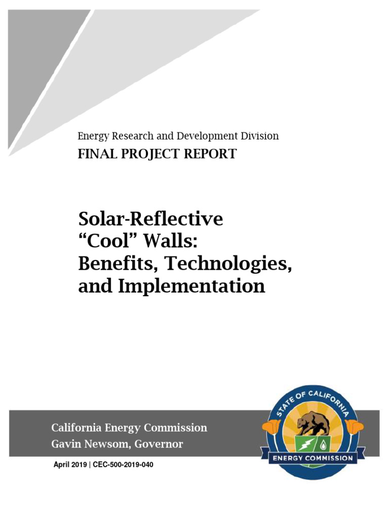 Solar-Reflective Cool Walls | PDF | Building Insulation | Efficient ...