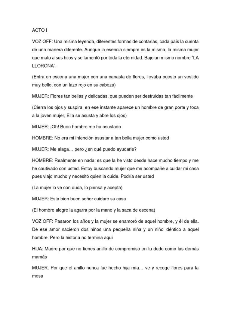La Llorona (Ximena) | PDF