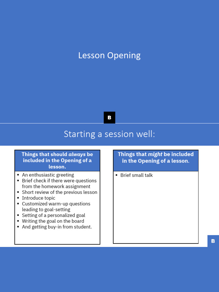 LessonOpening Presentation Practice Example-OCT2021 | PDF | Linguistics ...