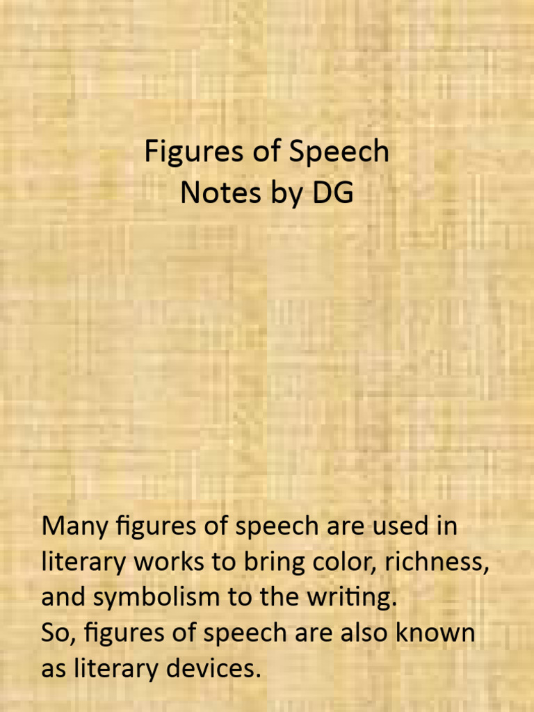 Figures of Speech | PDF
