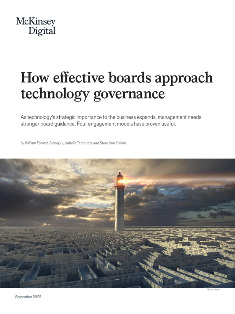 How Effective Boards Approach Technology Governance | PDF | Strategic ...
