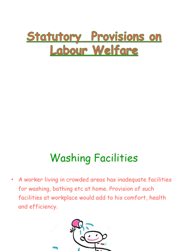 Statutory Provisions | PDF | Public Toilet | Employment