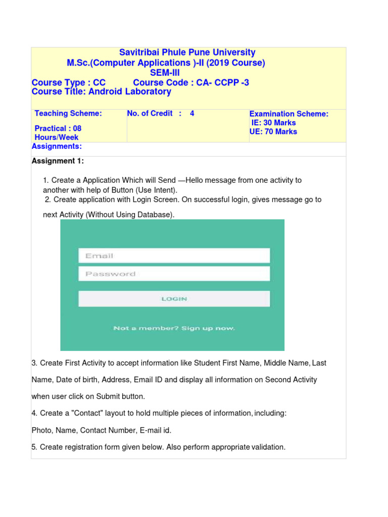 Android Practical | PDF