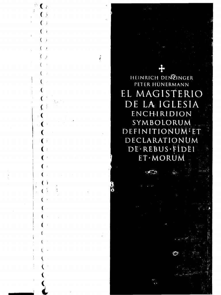 Denzinger Hunerman | PDF | Organización de la iglesia | Títulos ...