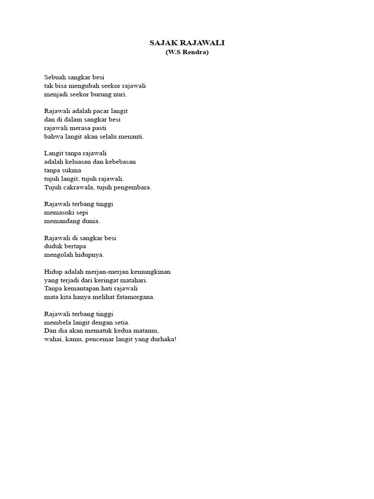 Naskah Puisi Lomba | PDF