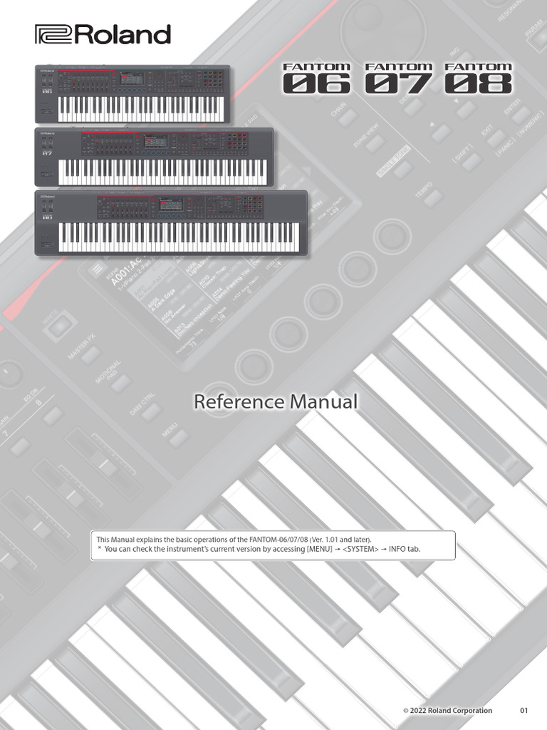 Roland FANTOM-06 Reference Manual | PDF | Computer File | Backup