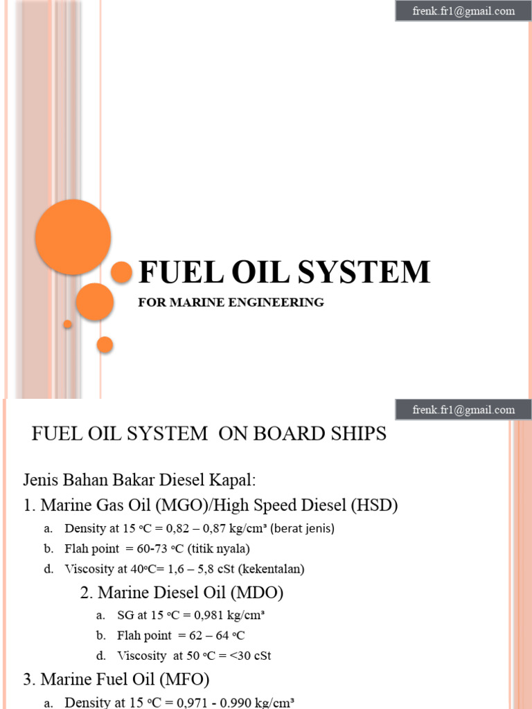 Fuel Oil System | PDF