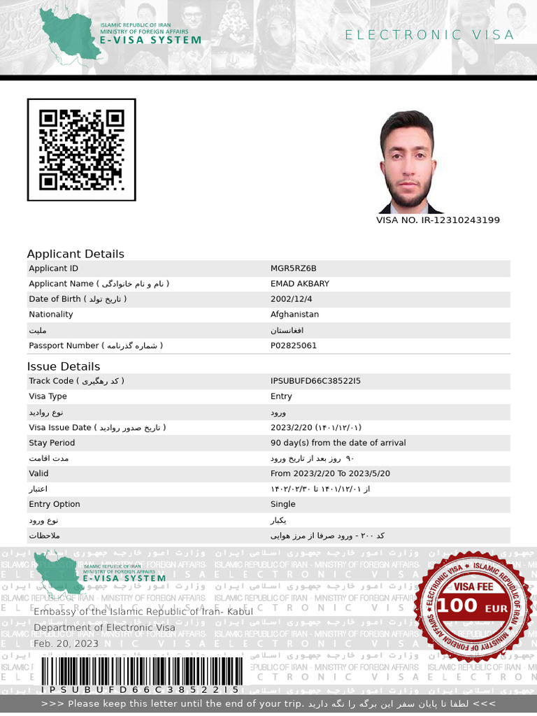 Iran E-Visa | PDF