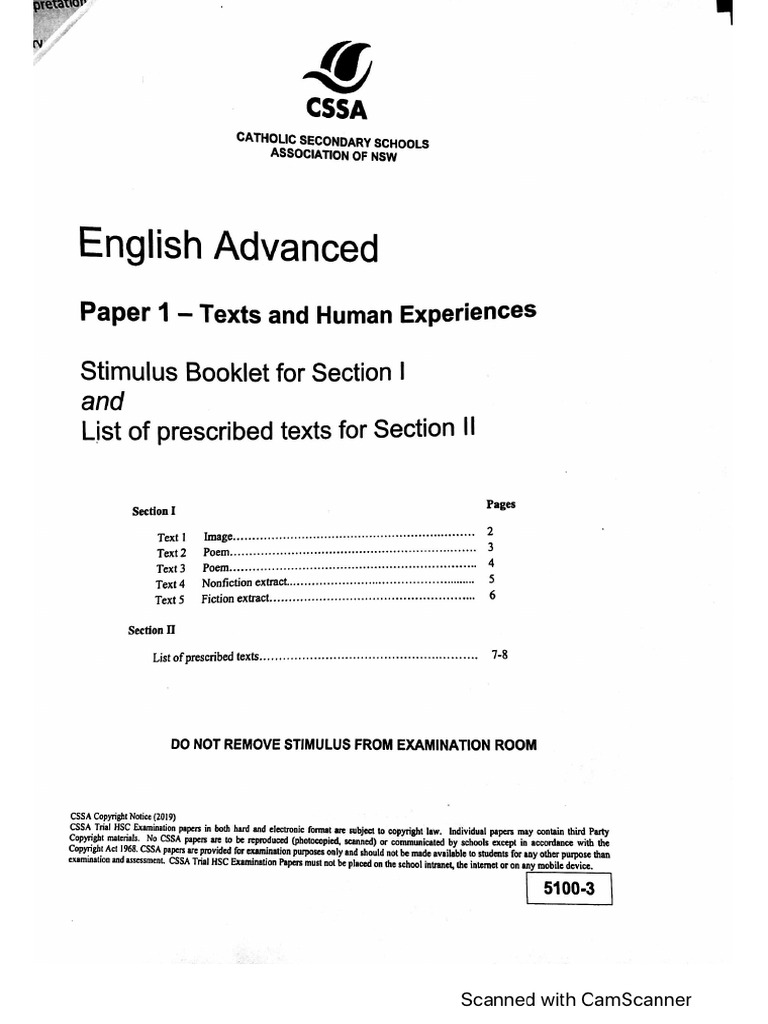 2019 Cssa T&he | PDF