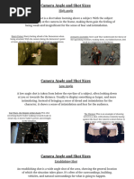 Camera Shot Angles & Sizes Check List - v2 | PDF | Close Up | Camera