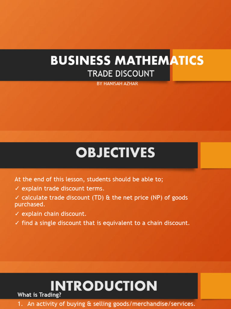 Business Mathematics | PDF | Business