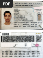Credencial INE: Datos de Votante México | PDF