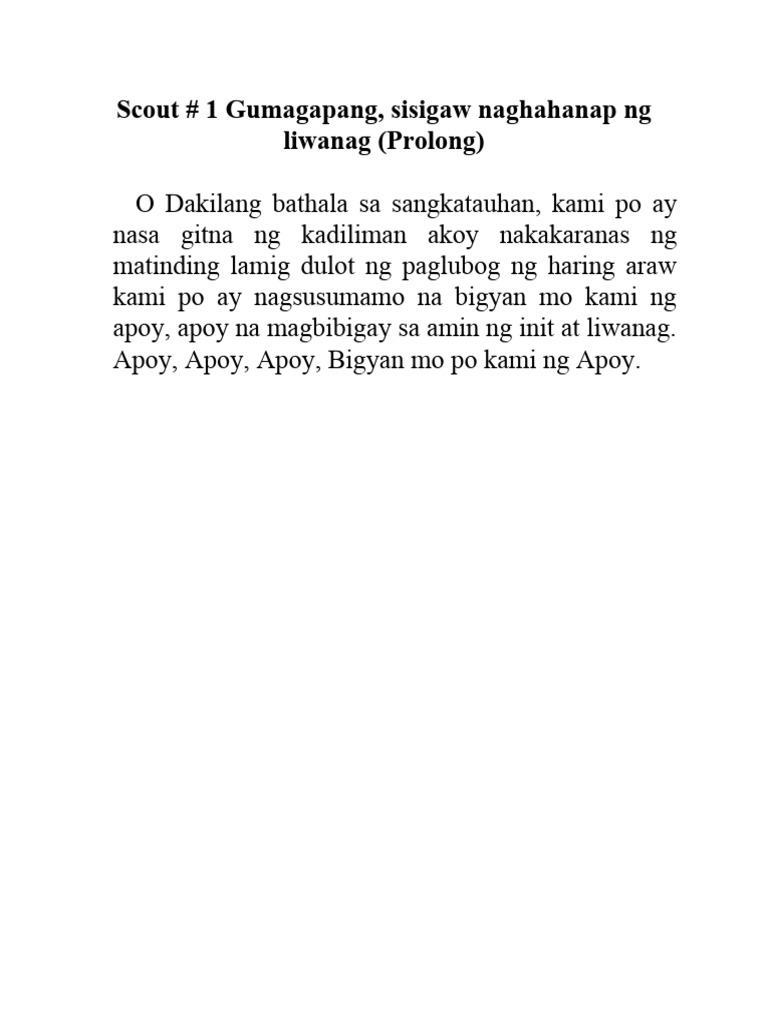 Camp Fire DRAMATIZATION11 | PDF