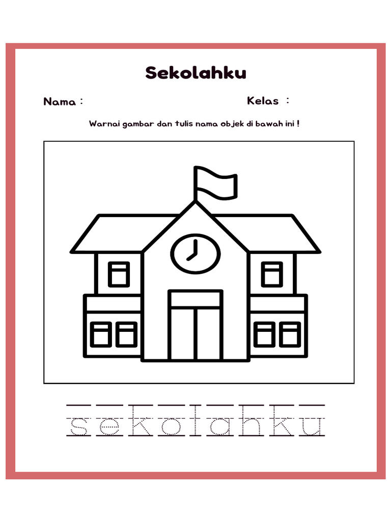 Aktivitas Mewarnai di Sekolahku | PDF