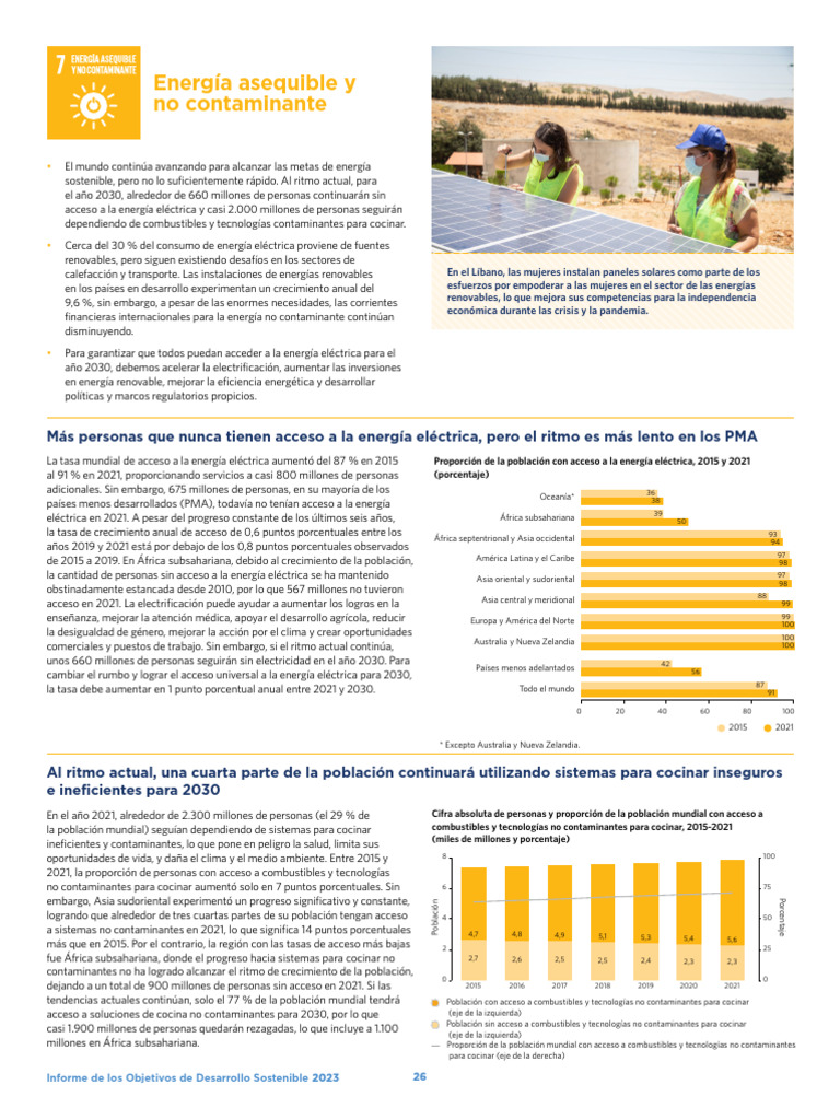 The Sustainable Development Goals Report 2023 - Spanish 28 | PDF ...