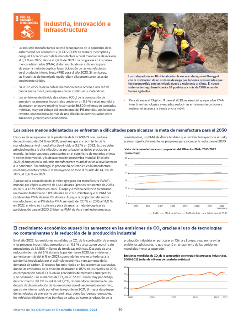 The Sustainable Development Goals Report 2023 - Spanish 32 | PDF ...