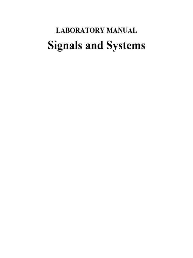 SS Lab Manual | PDF