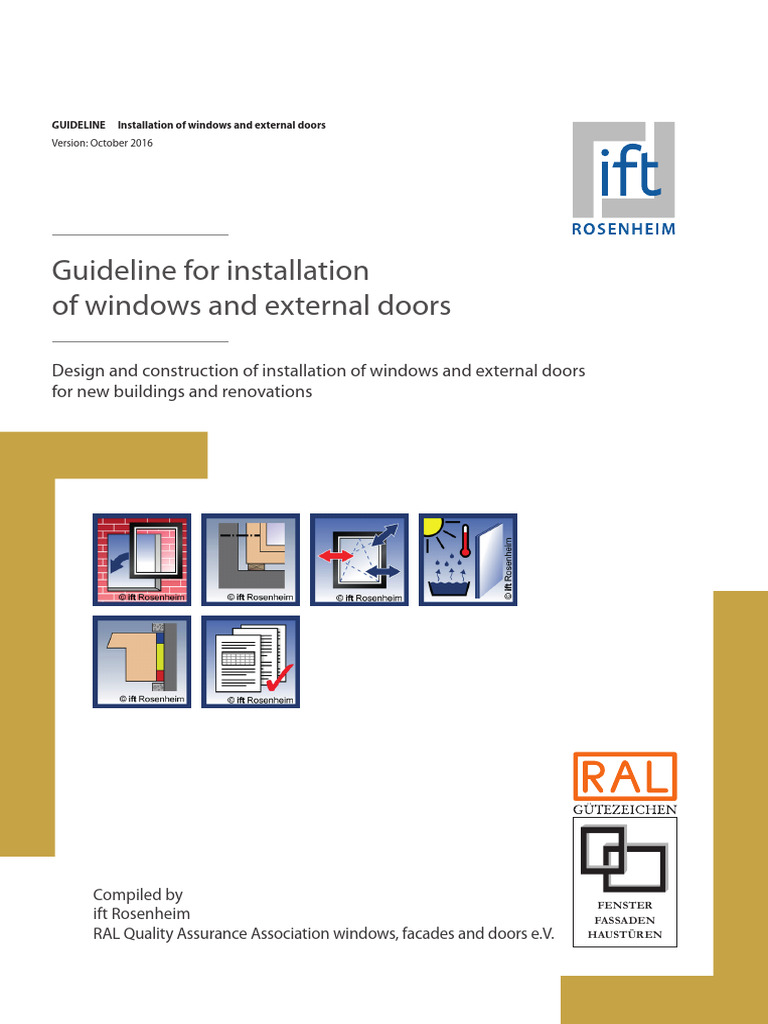 Guideline For Installation Windows Main Doors Content EN | PDF | Art