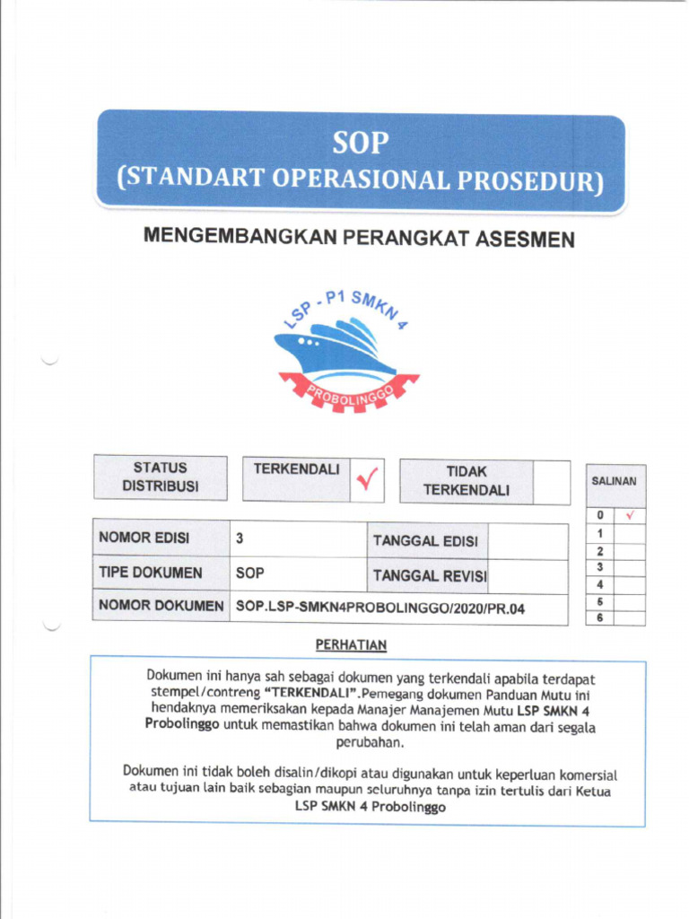 Sop 1 | PDF