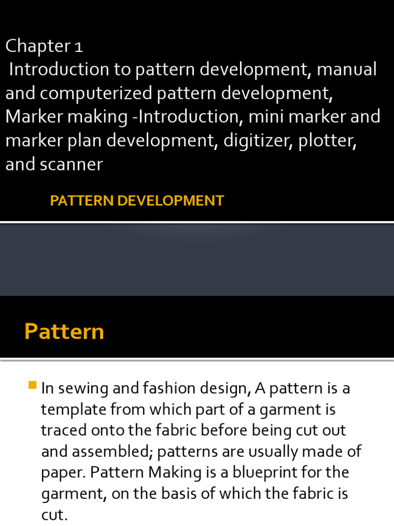 Pattern Development Process | PDF