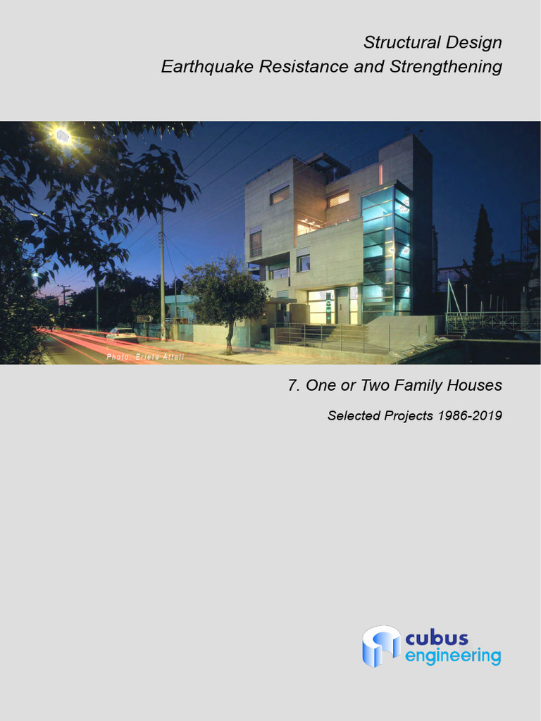 7.00 - Cubus Engineering - One or Two Family Houses | PDF | Earthquake Engineering | Engineering