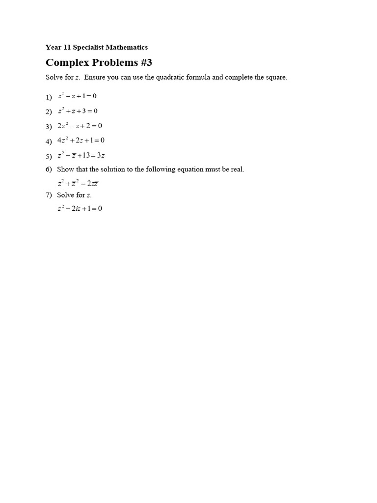 Complex Problems 3 | PDF | Language Arts & Discipline | Teaching ...