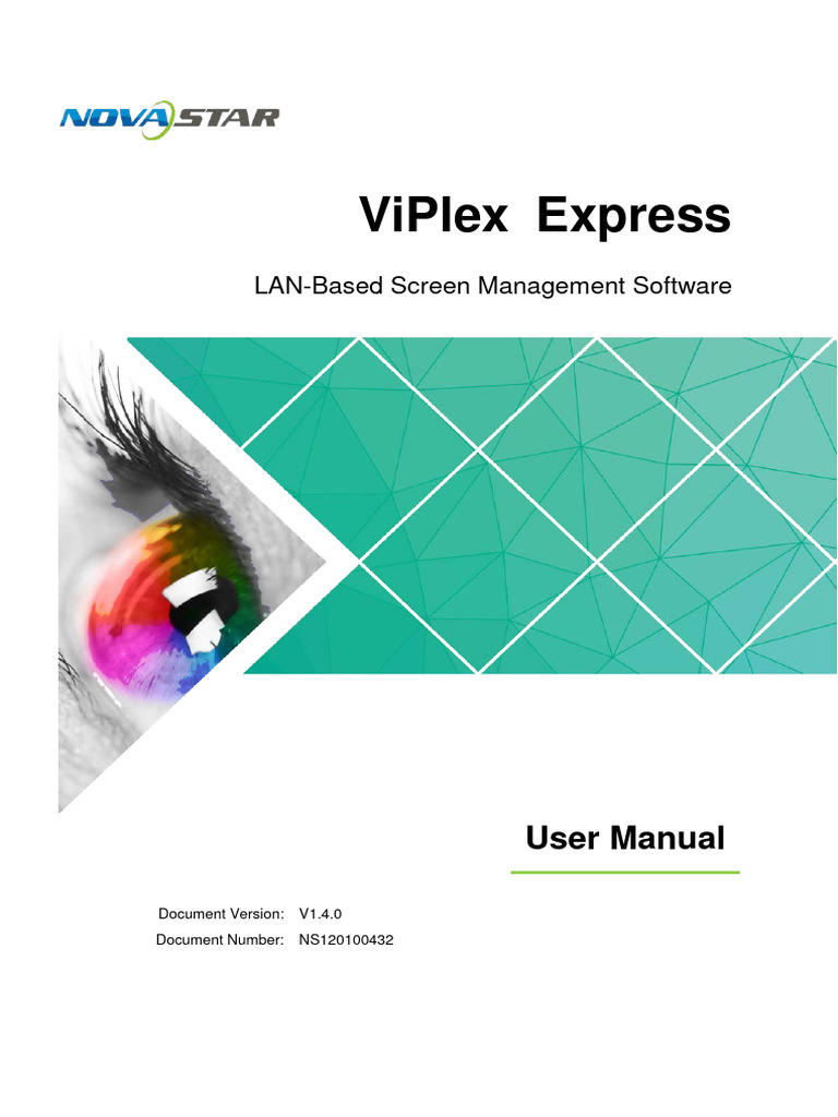 ViPlex Express LAN-Based Screen Management Software User Manual-V1.4.0 | PDF | Computer Terminal ...