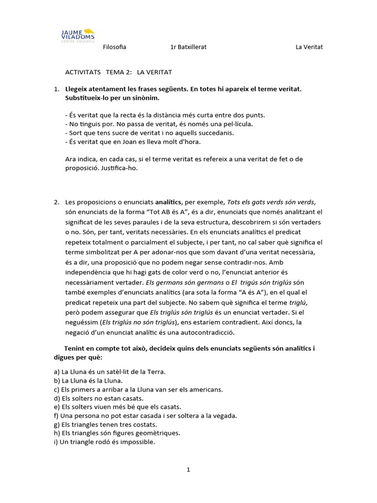 Activitats Tema 2 | PDF