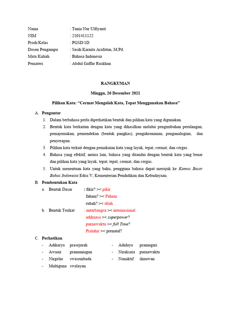 Rangkuman Webinar | PDF | Karier & Perkembangan
