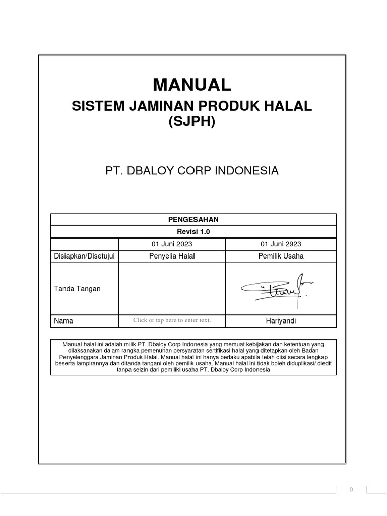 Manual SJPH Umk | PDF | Bisnis
