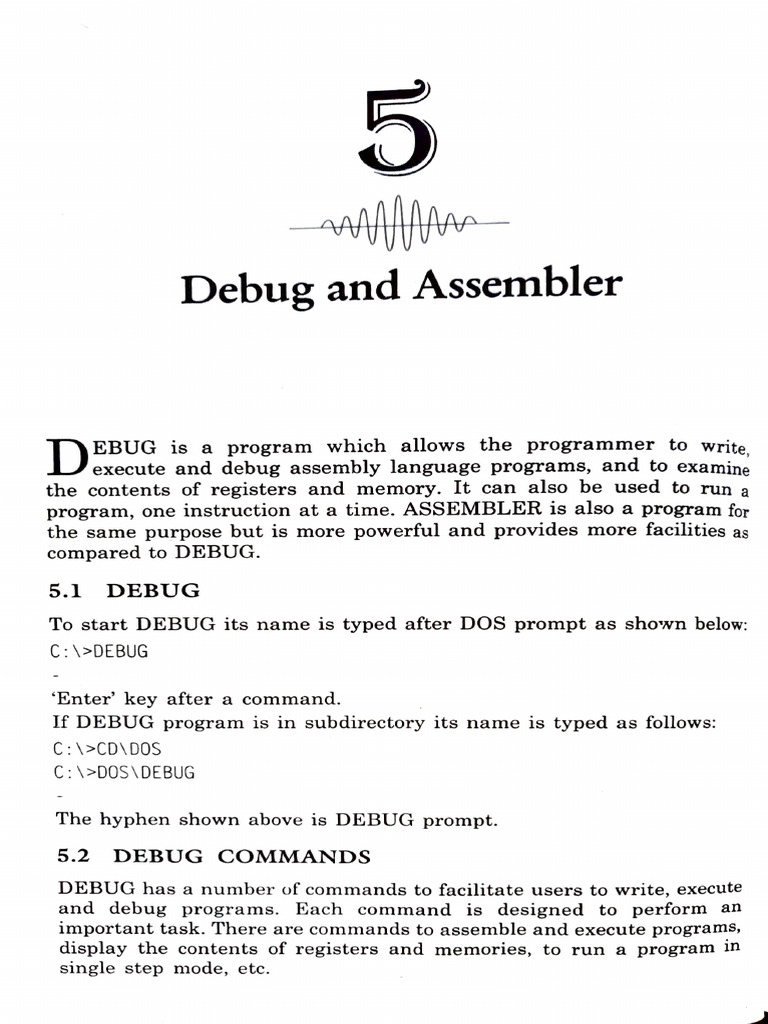 Assembly Language Debugging | PDF