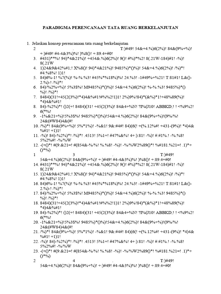 Tugas UTS Perencanaan Tata Ruang | PDF