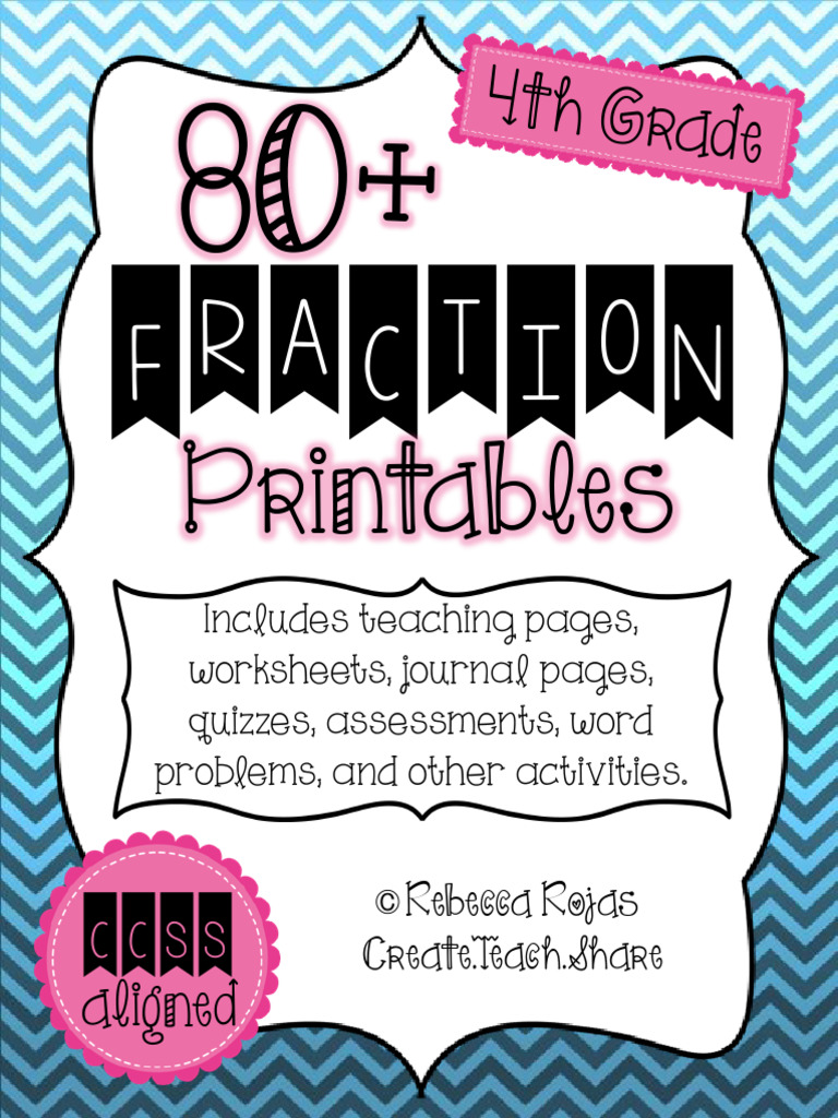 Fraction Printables Lessons Journal Entries Worksheets | PDF | Notation ...