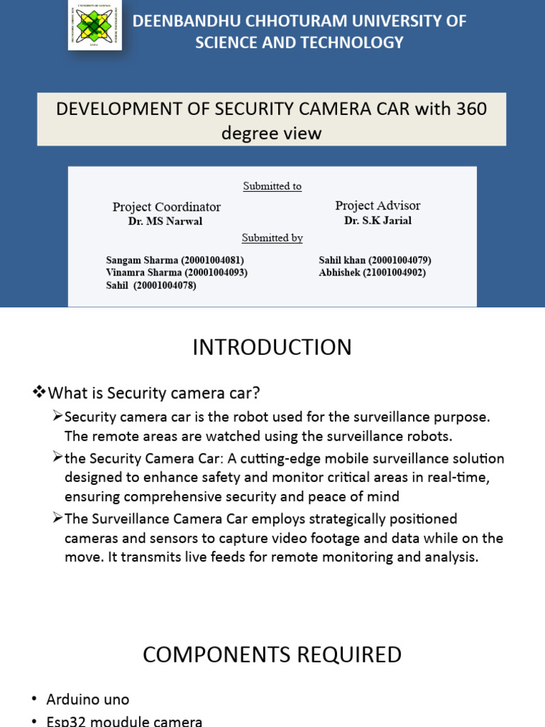 Security Camera Carf | PDF