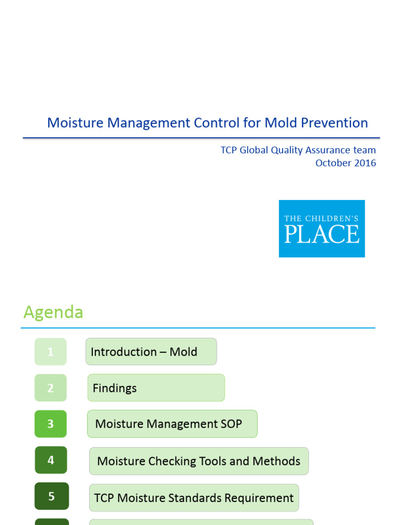 Moisture Management and Mold Prevention Control | PDF | Humidity | Mold
