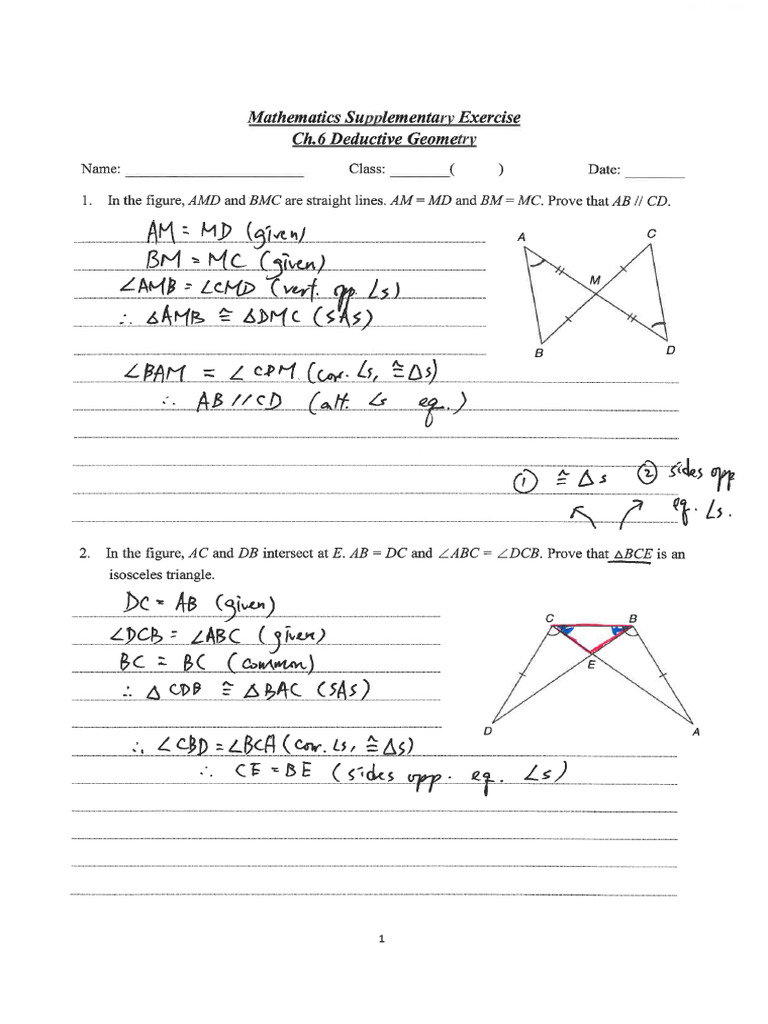 Chapter 6 More About Deductive Geometry - A | PDF