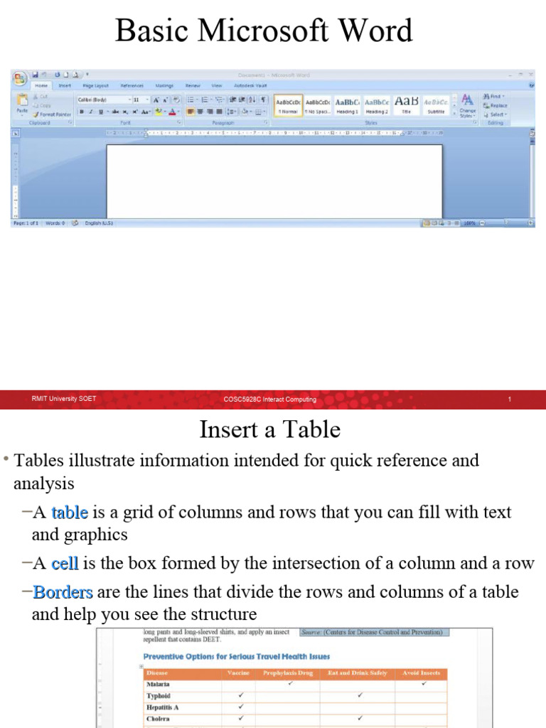 Basic Microsoft Word 2 | PDF | Page Layout | Software